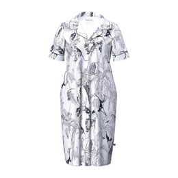 Ulla Popken Nachthemd Damen Gr&ouml;&szlig;e XXL/XXXL dunkelgrau / offwhite