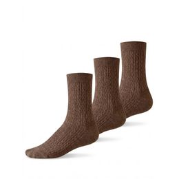 Millo Socks 'Cosy Twist' female size 36/39 Chocolate
