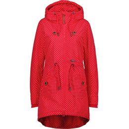 alife and kickin Alife & Kickin Parka 'KarlottiAK' Damen Gr&ouml;&szlig;e M rot / wei&szlig;