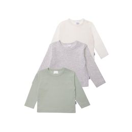 Liliput Shirt Jungen Gr&ouml;&szlig;e 74/80 graumeliert / gr&uuml;n / wei&szlig;