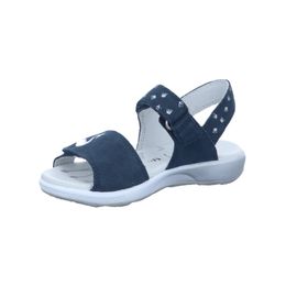 Superfit Sandale 'Sandale M&auml;dchen 1-006134-8000 Velourleder in blau' M&auml;dchen Gr&ouml;&szlig;e 28 blau