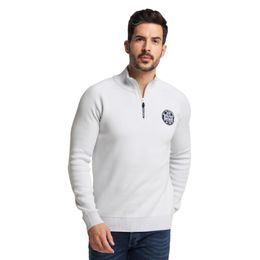 Bruno Banani Pullover ' BANKS ' Herren Gr&ouml;&szlig;e L hellgrau / schwarz / wei&szlig;