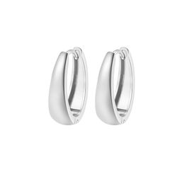 Hey Happiness Ohrringe 'Bold Dome Hoop' Damen Gr&ouml;&szlig;e One Size silber