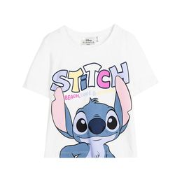Disney Lilo & Stitch Shirt 'Lilo & Stitch T-Shirt' M&auml;dchen Gr&ouml;&szlig;e 140 wei&szlig;