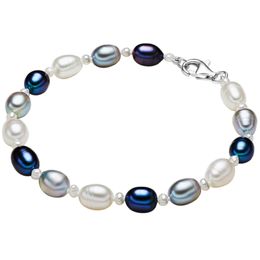 Valero Pearls Armband Damen Gr&ouml;&szlig;e One Size enzian / taubenblau / silber / wei&szlig;