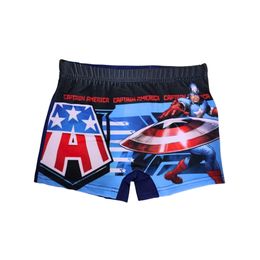 Marvel Avengers Badeshorts 'Avengers Captain America' Jungen Gr&ouml;&szlig;e 98/104 dunkelblau
