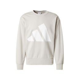 adidas Sportswear Sweatshirt 'Essentials' Herren Gr&ouml;&szlig;e M grau / hellgrau / wei&szlig;