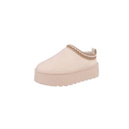 Ital-Design Hausschuh Damen Gr&ouml;&szlig;e 41 beige
