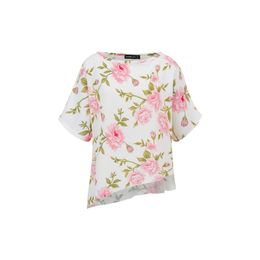 Cloud5ive Bluse Damen Gr&ouml;&szlig;e XL oliv / rosa / wei&szlig;