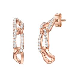 Glanzst&uuml;cke M&uuml;nchen Ohrringe Damen Gr&ouml;&szlig;e One Size rosegold / transparent