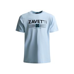 Zavetti Canada T-Shirt 'Viarello' Herren Gr&ouml;&szlig;e S hellblau / schwarz