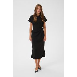 Saint Tropez Damen Midikleid "TheoSZ Dress"schwarz, Gr. S, unifarben, Strick, Obermaterial: 52% Polyester, 43% Viskose, 5% Elasthan, Kleider,
