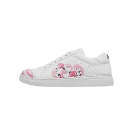 DOGO Sneaker low 'Ace Sneakers - Pink Paradise' Damen Gr&ouml;&szlig;e 36 wei&szlig; Sommerschuhe