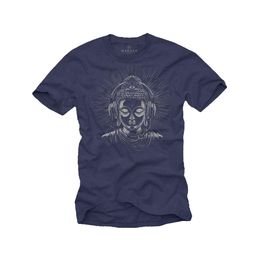 Makaya Shirt 'Buddha' Herren Gr&ouml;&szlig;e 4XL blau