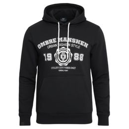 Ombre Sweatshirt Herren Gr&ouml;&szlig;e L schwarz / wei&szlig;