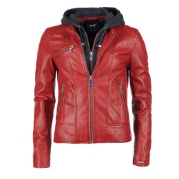 Maze Jacke ' Mico ' Damen Gr&ouml;&szlig;e XXXL dunkelgrau / dunkelrot Sommerjacke