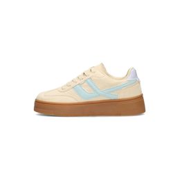 Posh By Poelman Sneaker 'Georgia' Damen Gr&ouml;&szlig;e 42 creme / himmelblau Sommerschuhe