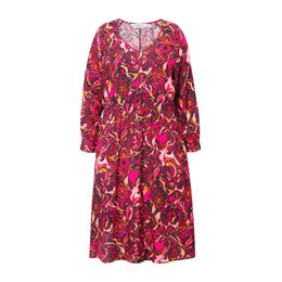 Studio Untold Kleid Damen Gr&ouml;&szlig;e 46/48 gelb / beere / neonpink / schwarz Sommerkleid