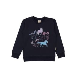 Walkiddy Sweatshirt 'Walkiddy - Unifarbe Sweatshirt' M&auml;dchen Gr&ouml;&szlig;e 116 dunkelblau