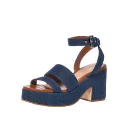 Baldinini Strap Sandals female size 35 Blue denim