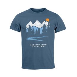 Neverless Shirt 'Destination unknown' male size XL Blue