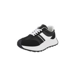 Ital-Design Sneaker Damen Gr&ouml;&szlig;e 37 schwarz / wei&szlig; Sommerschuhe