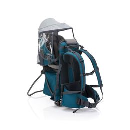 fillikid R&uuml;ckentrage Elite, Petrol, Metall, Kunststoff, F&uuml;llung: Polyester, 18x44x27 cm, Sonnendach, Regenschutz, Fu&szlig;st&uuml;tze, Baby on Tour, Babytragen & Traget&uuml;cher