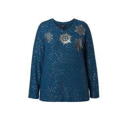 Ulla Popken Sweatshirt female size XL/XXL Petrol / Platinum
