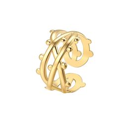 Hey Happiness Ring 'Bubble Twist' Damen Gr&ouml;&szlig;e 50/60 gold