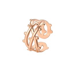 Hey Happiness Ring 'Bubble Twist' Damen Gr&ouml;&szlig;e 50/60 rosegold