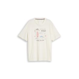 Tom Tailor Men + T-Shirt Herren Gr&ouml;&szlig;e XXXL blau / rot / schwarz / wollwei&szlig;