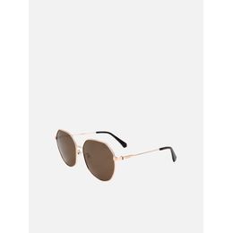 Polaroid Sonnenbrille Damen Gr&ouml;&szlig;e 59 gold