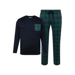 Men Plus Long Pajamas male size L Navy / Fir