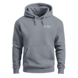 Neverless Sweatshirt 'Shark' Herren Gr&ouml;&szlig;e L grau