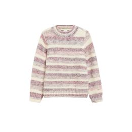 s.Oliver Pullover M&auml;dchen Gr&ouml;&szlig;e 140 creme / dunkelgrau / dunkelpink