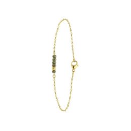 Lucardi Armband Damen Gr&ouml;&szlig;e Onesize gold / khaki