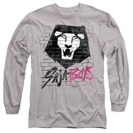K-Pop Demon Hunters - "Saja Boys" T-Shirt f&uuml;r Herren/Damen Unisex, Lang&auml;rmlig (Grau meliert)