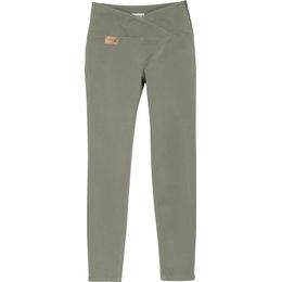 CR&Eacute;ATION L Damen Stretch-Jeans mit &uuml;berlappendem Bund khaki Gr&ouml;&szlig;e 46
