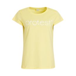 Protest Shirt 'CLASSIC LOGO T-SHIRT' female size XS yellow gold