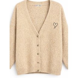 Mixray Strickjacke 'Strickjacken' Damen Gr&ouml;&szlig;e S/L beige