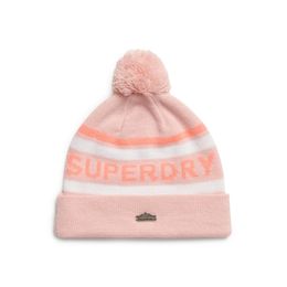 Superdry & Co M&uuml;tze Damen Gr&ouml;&szlig;e one size rosa / naturwei&szlig;