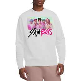 K-Pop Demon Hunters Unisex-Sweatshirt f&uuml;r Erwachsene, Saja Boys, Fotorahmen (Wei&szlig;)