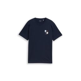 Tom Tailor T-Shirt Herren Gr&ouml;&szlig;e XXL nachtblau / blutrot / wei&szlig;