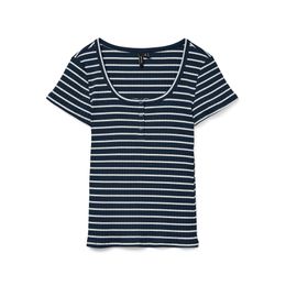 V&eacute;ro Moda Vero Moda T-Shirt Damen Gr&ouml;&szlig;e S navy / offwhite
