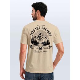 Neverless Shirt 'Into the Unknown' Herren Gr&ouml;&szlig;e L beige