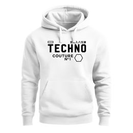 Neverless Sweatshirt 'Techno Couture' Herren Gr&ouml;&szlig;e XL wei&szlig;
