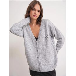 Mixray Strickjacke 'Strickjacken' Damen Gr&ouml;&szlig;e S/M grau