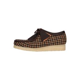 CLARKS Lace-Up Shoes 'Wallabee' male size 42.5 Beige / Chocolate