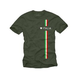 Makaya Shirt 'Love Italia' Herren Gr&ouml;&szlig;e L gr&uuml;n