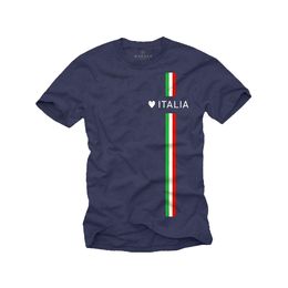 Makaya Shirt 'Love Italia' Herren Gr&ouml;&szlig;e S blau